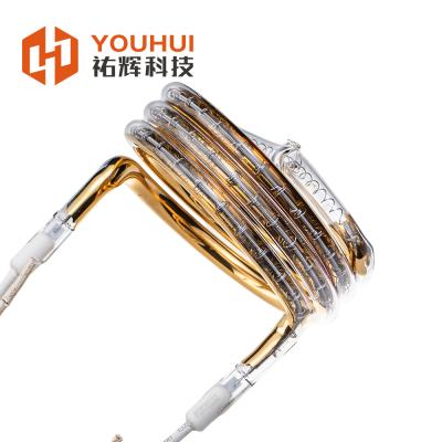 China 150-6000W Gold Coating Infrared Heating Element Tube with 5000-20000h Lifespan for Industrial Applications for sale
