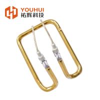 China 3D Contoured Gold Coating Quartz Glass Tube Infrared Heating Element Lamp with 5000-20000h Lifespan for sale