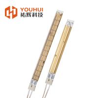 China Gold Coating Twin Tube Infrared Heating Lamp 1200W Power with 5000 Hours Warranty for sale
