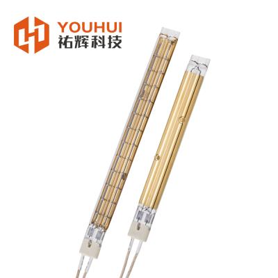 China Gold Coating Twin Tube Infrared Heating Lamp 1200W Power with 5000 Hours Warranty for sale