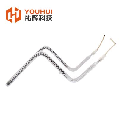 China Carbon IR Lamp with 5000h Lifetime Medium Wave Quartz Tube for Rapid Preheating for sale