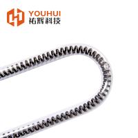 China U-Shaped Single Tube Carbon Fiber Infrared Heating Lamp with 1100-2600°C Filament Temperature and Gold Reflector for sale