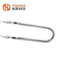 China U-Shaped Single Tube Carbon Fiber Infrared Heating Lamp with 1100-2600°C Filament Temperature and Gold Reflector for sale