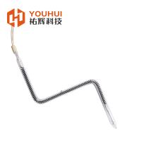 China Carbon Z-type double tube medium wave infrared heating tube with 5000 hours lifespan quartz tube material and custom voltage wattage for sale