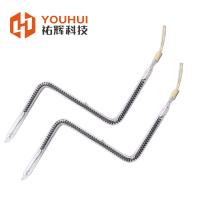 China Durable 200-4000W Z-type Double Tube Carbon Fiber Infrared Heating Lamp with Clear Emitting Color for Industrial Applications for sale