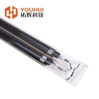 China Semi-Gold Coated Medium Wave Infrared Heater Lamp with Dual Tube Carbon Felt for Industrial Heating for sale