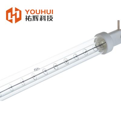 China Long Lifespan 5000h Working Time Short Wave Infrared Halogen Lamp with 1100-2600°C Filament Temperature and Clear Quartz Heating Element for sale