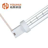 China High Efficiency Gold Coated Quartz Heating Element Halogen Infrared Lamp with 1s Response Time and 1100-2600°C Filament Temperature for sale
