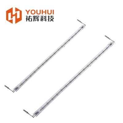 China Factory Batch Customization Single Tube Quartz Infrared Lamp with Pin-Type Lamp Holder for Halogen Infrared Heater Lamp for sale