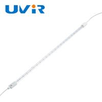 China SC06 Base Clear Quartz Infrared Lamp 230V Tungsten Heating Tube for Powder Coating for sale
