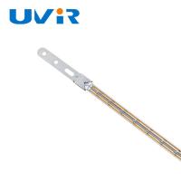 China 3000W 400V Gold Coated Infrared Quartz Heater Lamp with X Base for sale