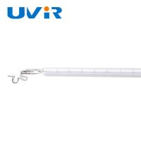 China White Quartz Infrared Heater Lamp 55-575V Tungsten 1-2μm Wavelength for sale