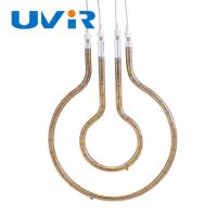 China 230V 1500W Gold Reflector Ring Infrared Lamp 80mm for sale