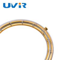 China 230V 1500W Gold Reflector Ring Infrared Lamp 80mm for sale