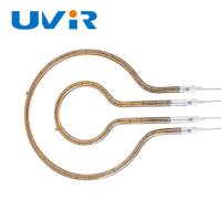 China 2200W Gold Reflective Ring Infrared Lamp 230V 8mm Tube for sale