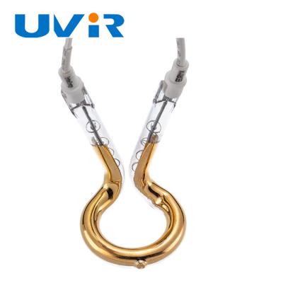 China 650W 240V Gold Ring Infrared Lamp 52mm OD Shortwave Heating for sale