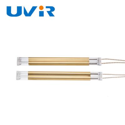 China 1kW Medium Wave Infrared Lamp 230V Gold Coated Quartz Heater for sale