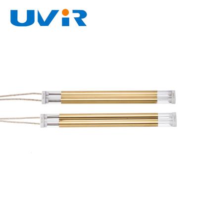 China 1700W Gold Coated Medium Wave Infrared Quartz Lamp for sale
