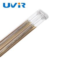China 3750W Medium Wave Infrared Lamp with Gold Reflector Quartz Tube for sale