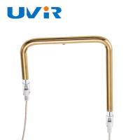 China UVIR Gold Coated Infrared Heating Element Tube 910W 230V for sale
