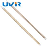 China 5250W Medium Wave Infrared Quartz Tube Lamp Gold Coated for sale