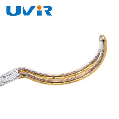 China 240V 600W Gold Coated Quartz Infrared Heating Lamp for sale