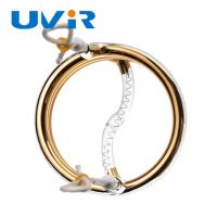 China 380V 2700W Gold Coated Circular Infrared Heat Lamp for sale