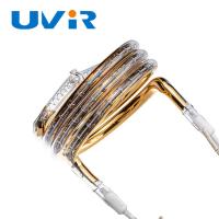 China 380V 2700W Gold Coated Circular Infrared Heat Lamp for sale