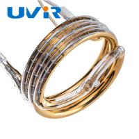 China 380V 2700W Gold Coated Circular Infrared Heat Lamp for sale