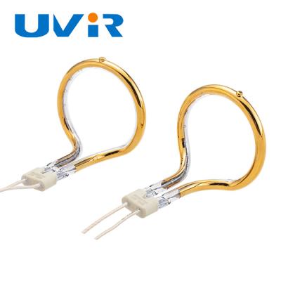 China Gold-Plated Quartz Ring Infrared Lamp 220V 1000W for sale