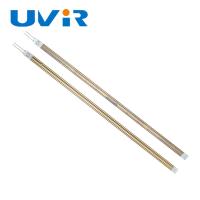China Gold Coating Medium Wave IR Lamp 1060mm 6200W 400V for sale