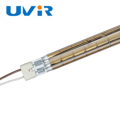 China IRP011 Short Wave Quartz Heat Lamp 400V 5400W Gold Reflector for sale