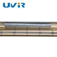 China IRP011 Short Wave Quartz Heat Lamp 400V 5400W Gold Reflector for sale