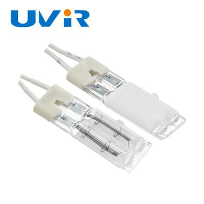 China White Coated Twin Tube Infrared Heating Lamp 450W 115V 11x23mm for sale
