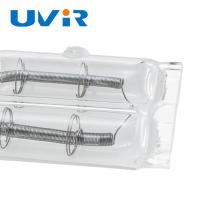China White Coated Twin Tube Infrared Heating Lamp 450W 115V 11x23mm for sale