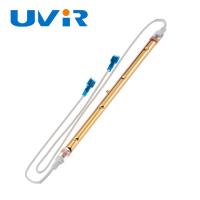 China 900W 220V Short Wave Quartz Infrared Lamp with Gold Reflector for sale