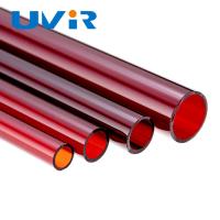 China Ruby Quartz Tube Heater 10-19mm Diameter Infrared Heat Lamp for sale