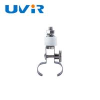 China 15x33mm Ceramic Silver IR Lamp Holder for Twin Tube Short Wave for sale