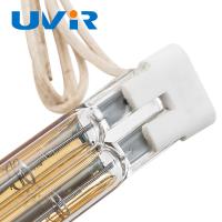 China 785W Gold Infrared Quartz Lamp Heater 270V Twin Tube for sale