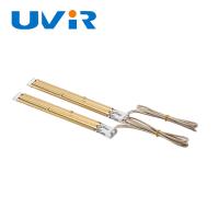 China 1338W Gold Coated Quartz Infrared Heat Lamp Tube for sale