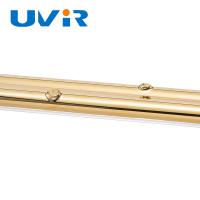 China 1338W Gold Coated Quartz Infrared Heat Lamp Tube for sale