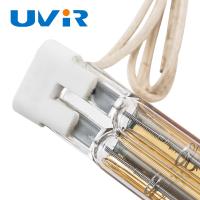 China 1338W Gold Coated Quartz Infrared Heat Lamp Tube for sale