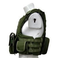 China Aramid / PE NIJ IIIA One Click Quick Release Detachable Tactical Bulletproof Vest  For Easy Removal In Emergencies for sale