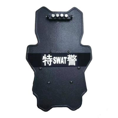 China Portable Protective Black Tactical Ballistic Shield Level 4 Light PE for sale