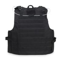 China 1000D Oxford Military And Police Equipment Black Molle Tactical Vest Plate Carrier for sale