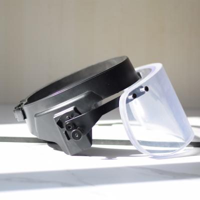 China Face Shield Nij 3a Tactical Military Bulletproof Visor For Ballistic Picatinny Railed Helmet for sale
