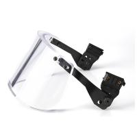 China High Strength Bulletproof Glass High Transmittance Face Shield NIJ IIIA for sale