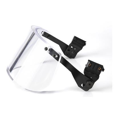 China High Strength Bulletproof Glass High Transmittance Face Shield NIJ IIIA for sale