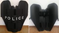 China Lightweight Foldable Non-Metallic Police Ballistic Shield Ergonomic Design for sale