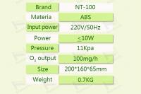 China ISO 100mg Aquarium Ozone Generator Air Ozone Purifier Remove Odors for sale